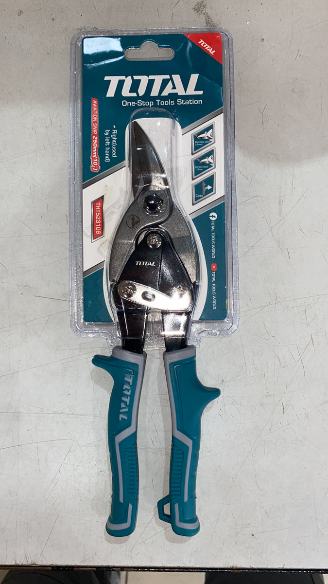 Aviation snip 250mm 10" Galvanise shears Total – Yee Ken Hardware