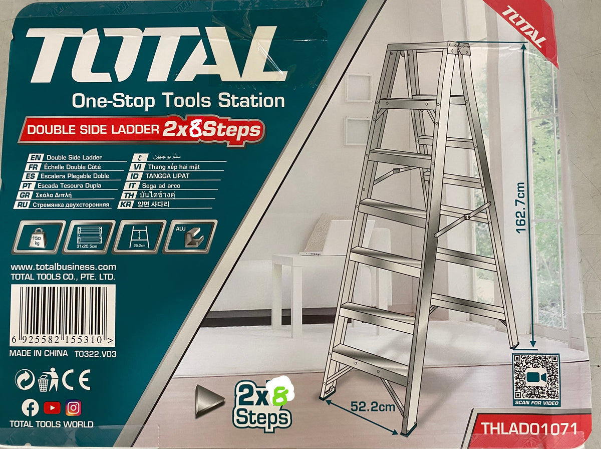 Ladder Aluminium Double sided 2x8 steps (78") – Yee Ken Hardware
