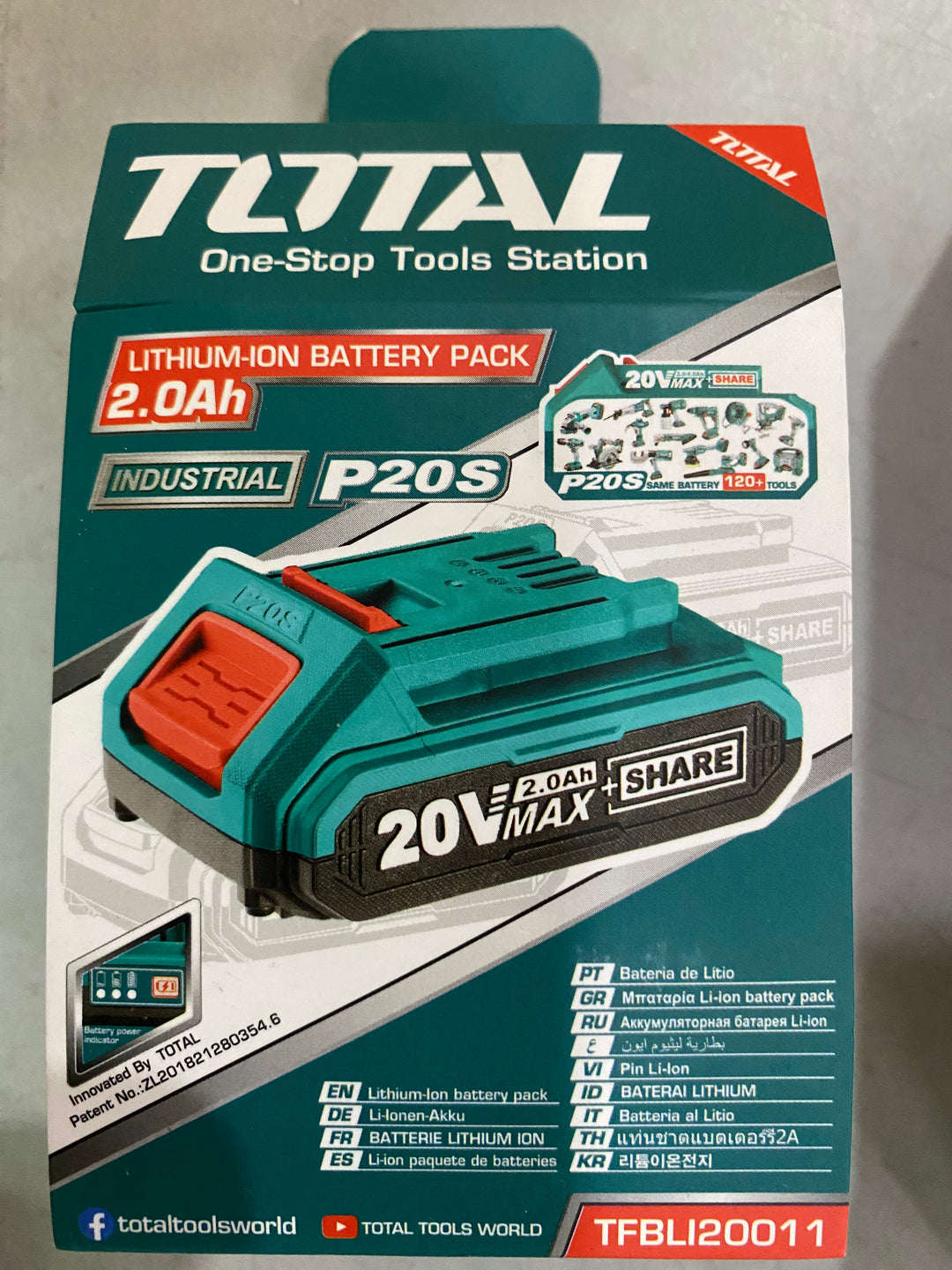 Battery pack Total 20V 2.0AH – Yee Ken Hardware