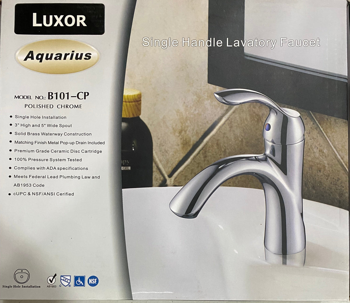 Aquarius Faucet basin mixer B101-CP – Yee Ken Hardware